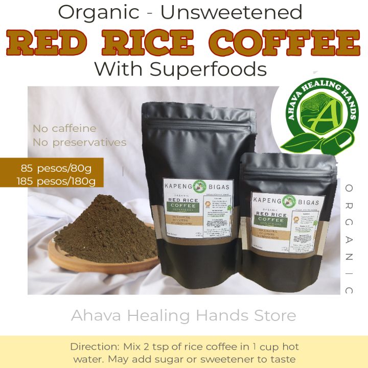 Organic Red Rice Coffee with Superfoods (80/180g) - Natural Wellness ni ...