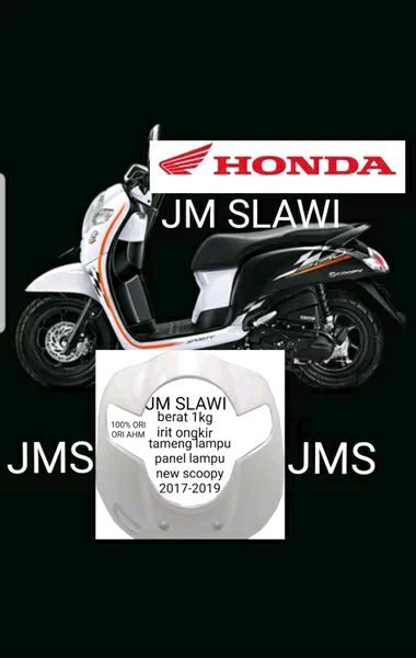 Tameng depan atau panel scoopy f1 new esp warna putih asli ahm | Lazada ...
