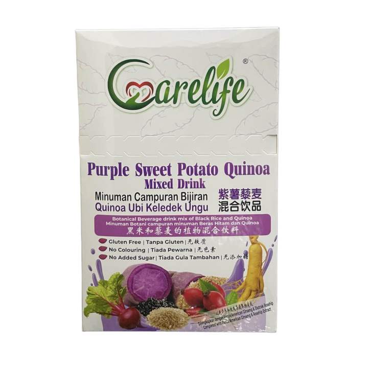 CareLife Purple Sweet Potato Quinoa Mixed 300g 爱家紫薯藜麦混合饮品(小盒装 30g x 10 ...