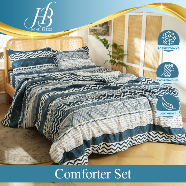 Home Bless Printed Comforter Set | Lazada PH