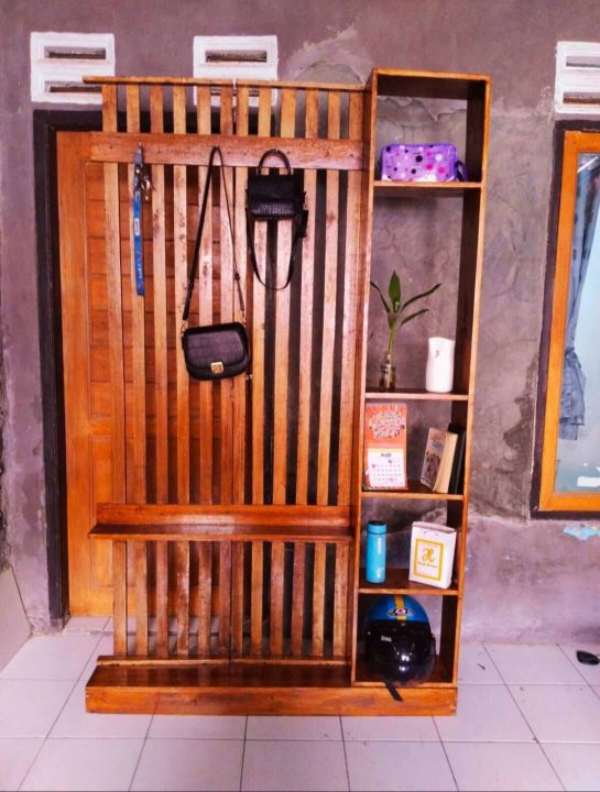 Rak penyekat pemisah ruangan tamu pemanis ruangan multifungsi murah ...
