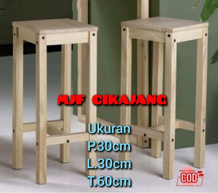 Kursi kotak kursi kayu kursi cafe kursi mini bar kursi serbaguna murah kuat dan koko ukuran ...