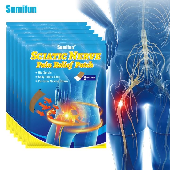 8/80pcs Sumifun Sciatic Nerve Pain Plaster Piriformis Syndrome Muscle ...