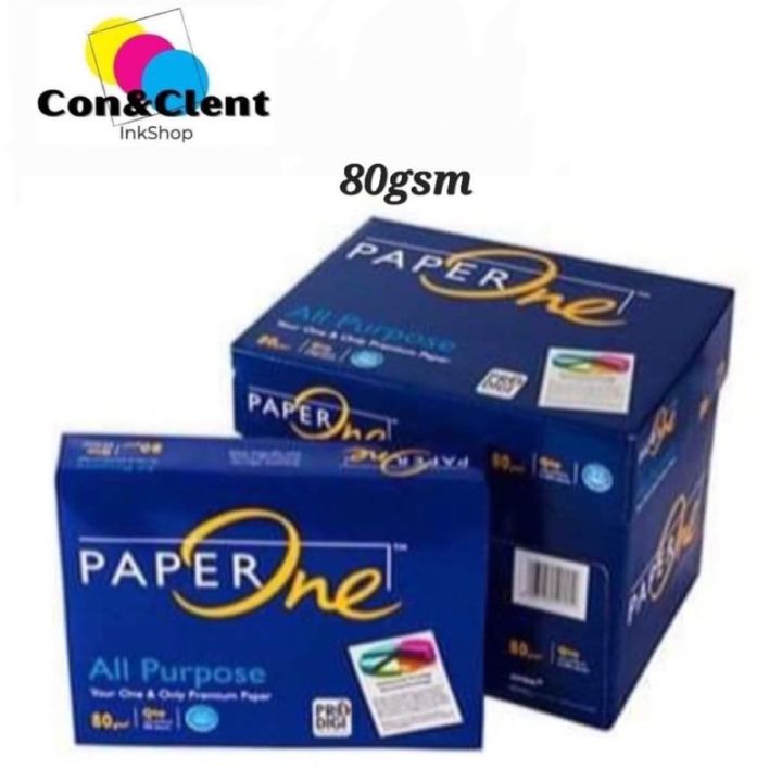 PaperOne bondpaper 1 ream 500pcs (80gsm or 70gsm) | Lazada PH