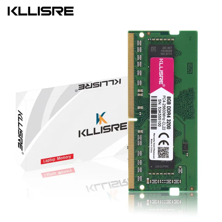 Kllisre Memória DDR4 SODIMM 8GB 2666MHz 8G 3200MHz RAM Supports Laptop ...