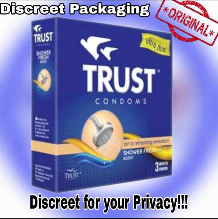 TRUST CONDOM ULTRA THIN SHOWER FRESH 3 PCS PER PACK ( DISCREET ...