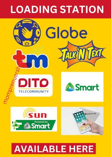 Laminated Load na Dito Signages (yellow)for home & sari sari store ...