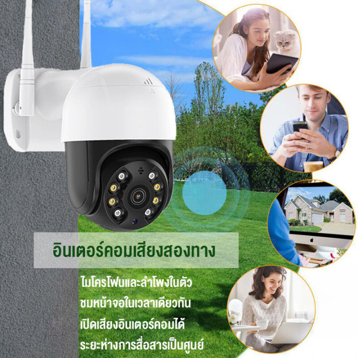 icsee app】กล้องวงจรปิด360 wifi 1080p กล้องวงจรปิด360° cctv กลางแจ้ง สี ...