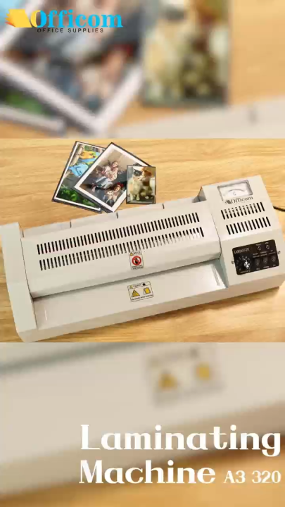 Officom 320 Laminating Machine A3/A4 Size Heavy Duty Hot & Cold ...