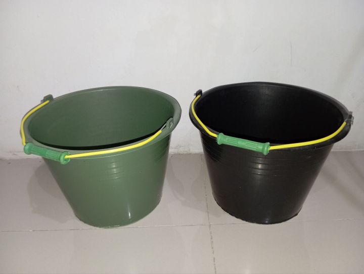 Ember cor hijau hitam ukuran 18 / Ember murah / Ember plastik | Lazada ...