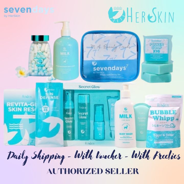 HerSkin Secret Glow Maintenance Set by Kath Melendez /Her Skin Seven ...