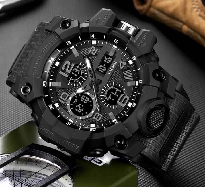 Men’s Dual Time Digital Sports Watch | Lazada PH