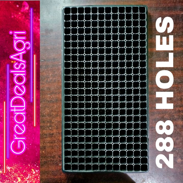 288 HOLES BLACK SQUARE SEEDLING TRAY | Lazada PH