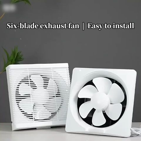 DQQI Exhaust Fan 8/10/12 Inch Wall Mounted Exhaust Fan for Kitchen/Room ...