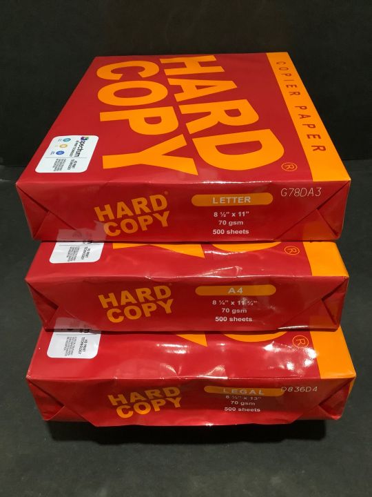 Hard copy*Bond Paper Short/A4/Long Available For 1ream x500pcs | Lazada PH
