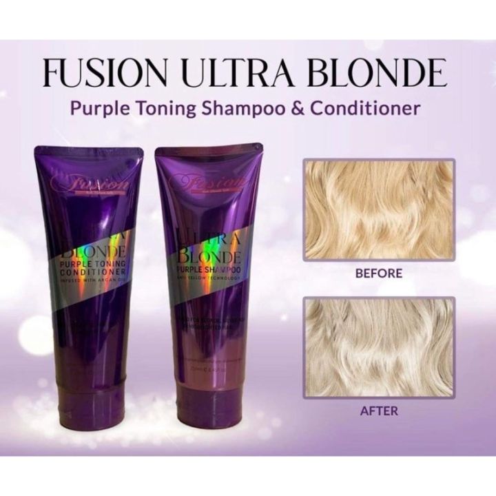 fusion Ultra blonde Purple shampoo/ Conditioner 250ml | Lazada PH