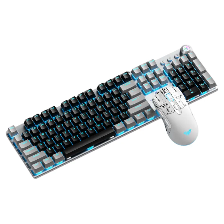 Aula | 3-Mode Wireless Gaming Keyboard and Mouse Set | Lazada Singapore