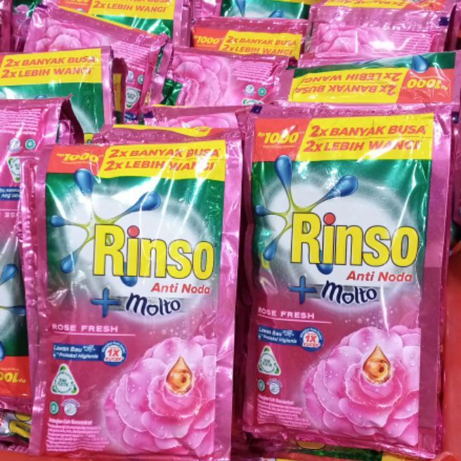 Rinso Liquid Cair Sachet 38 mL Isi 12pcs | Lazada Indonesia