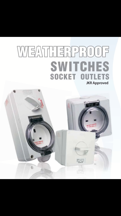ERA SIRIM & JKR proof Weatherproof Switch IP66 Outdoor Isolator ...