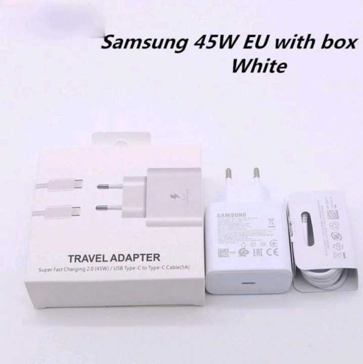 Charger Samsung A04 A04S Original 100% 45WAT PUTIH Fast Charging USB ...