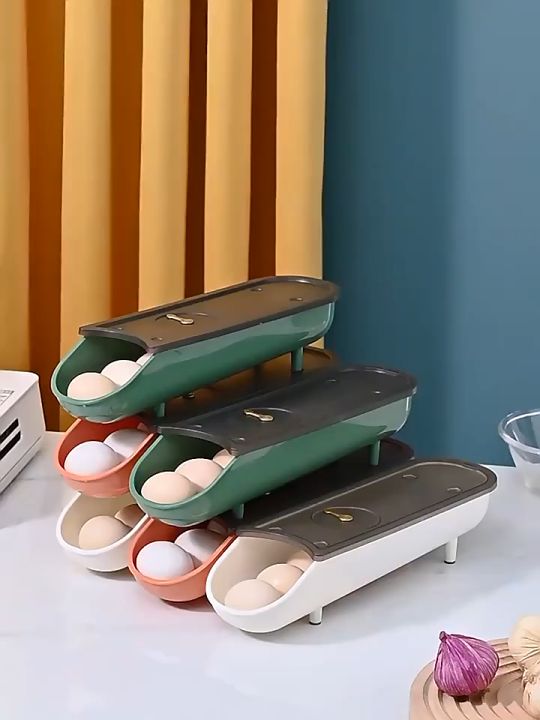 Satu Keluarga Tempat Telur Ayam Estetik C861 Egg Rack Kotak Penyimpanan ...