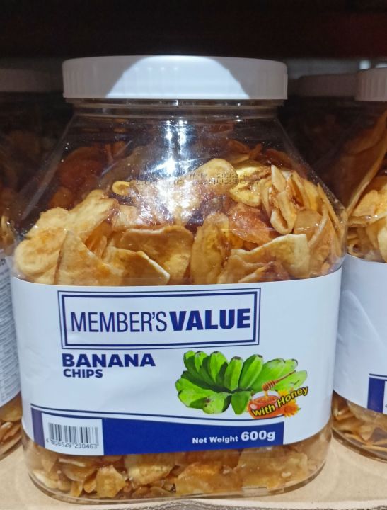 Members Value Banana Chips with honey 600g | Lazada PH