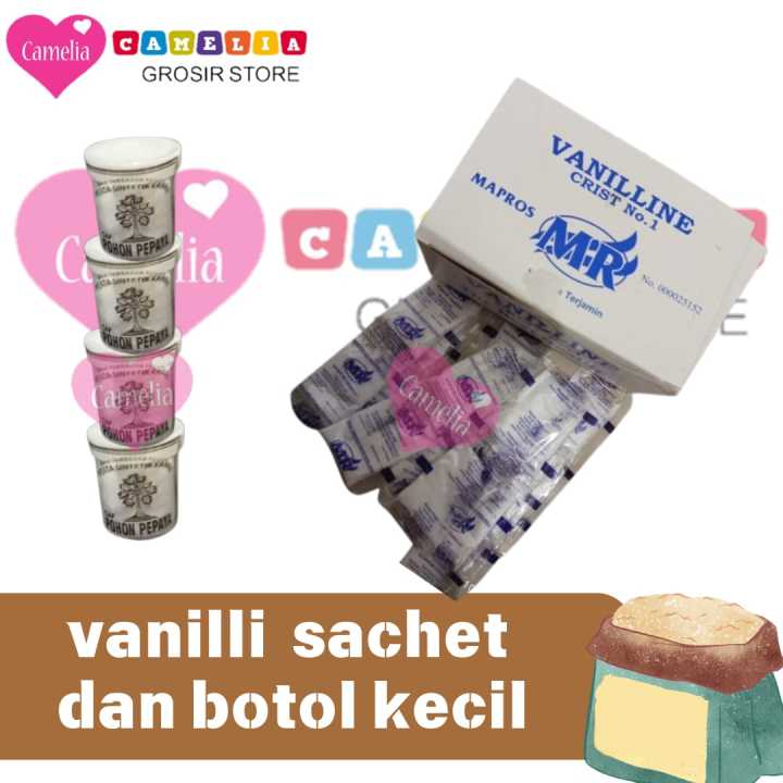 vanili bubuk sachet / vanili bubuk botol kecil | Lazada Indonesia