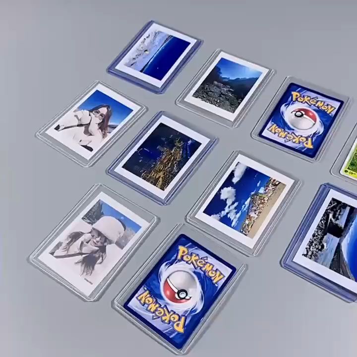 [SG READY STOCK] Game card sleeve Toploader For Cards Blue White Tint ...