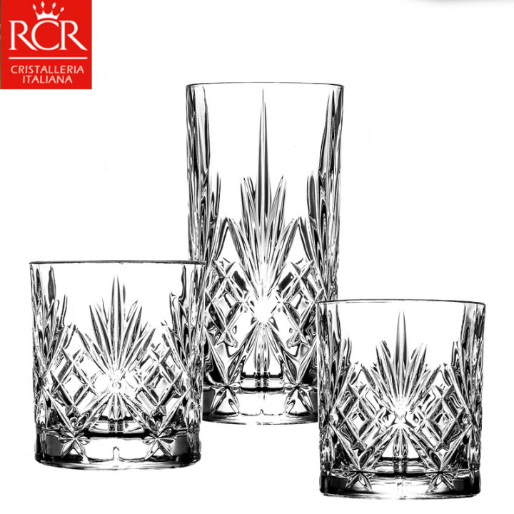 Italian RCR Whiskey Glass Cup Imported Crystal Glass Shot Glass Wine ...
