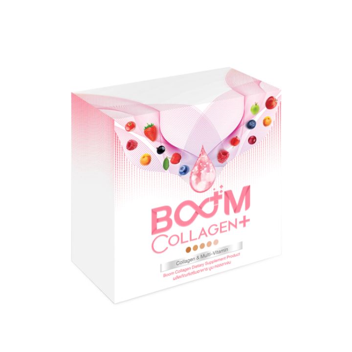 Boom Collagen plus มาพร้อมสารสกัดเกรดพรีเมียม และส่วนผสมจากวิตามินซี ...