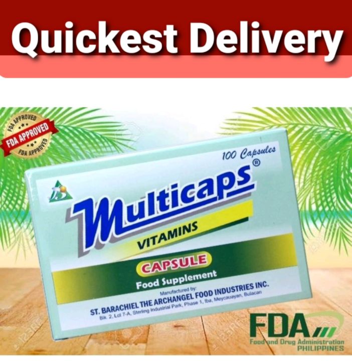 Multicaps Multivitamins 100 capsules FDA approved | Lazada PH