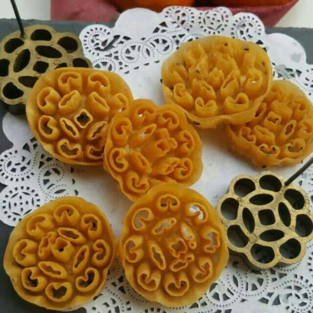 Acuan Kuih Loyang kembar 5 saiz 5.4cm /6cm/7.8cm tembaga Kuih rose ...