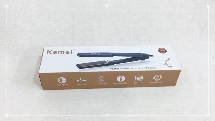 Kemei KM-329 Professional Hair Straightener Electric Wet / Dry ...