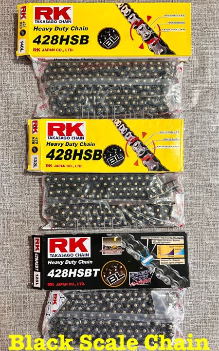 RK BLACK SCALE CHAIN SUPER HEAVY DUTY CHAIN 415 HSB | 428HSBT Made in ...