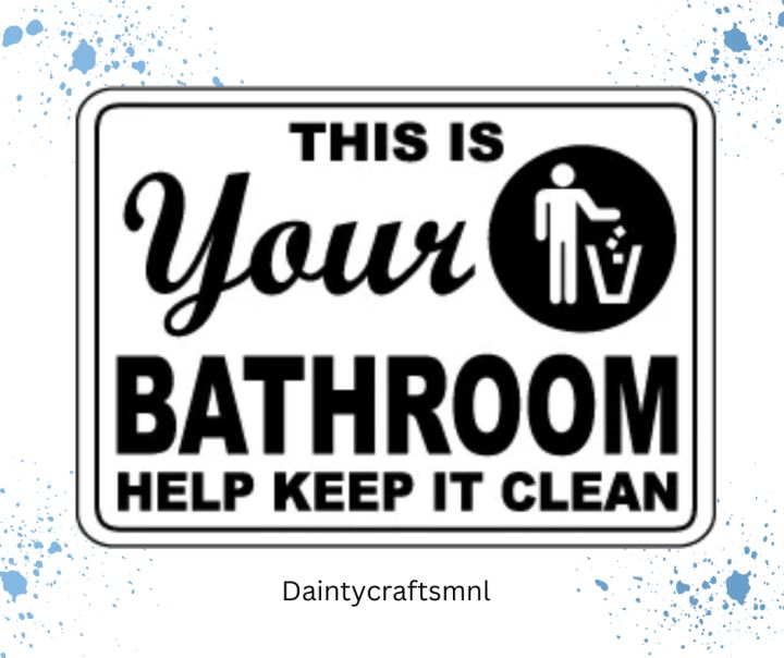 BATHROOM SIGNAGE A4 | Lazada PH