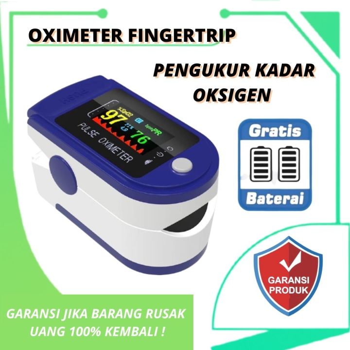 [BISA COD] Oxymeter Pengukur dan Monitor Kadar Saturasi Oksigen dengan ...
