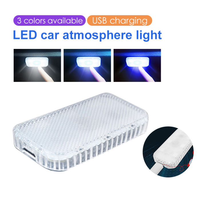 Rechargeable Car LED Touch Lights Car Interior Led Light Wireless ...