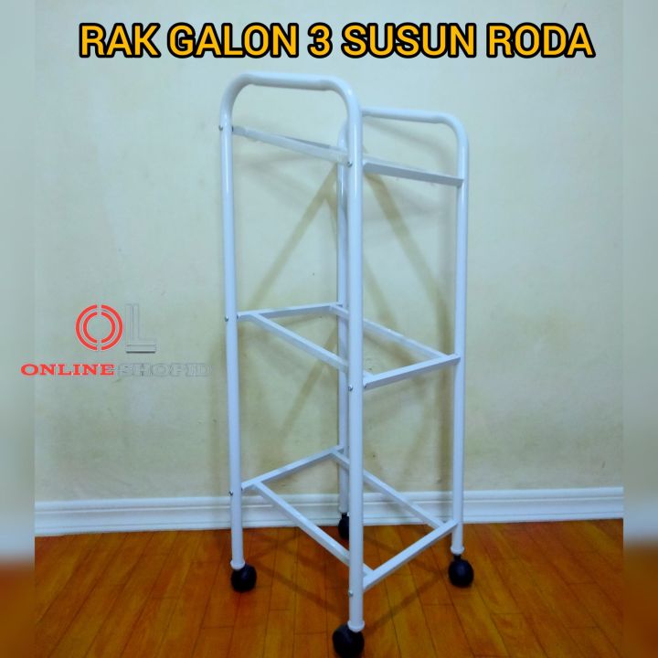 Rak galon 3 susun roda | Lazada Indonesia