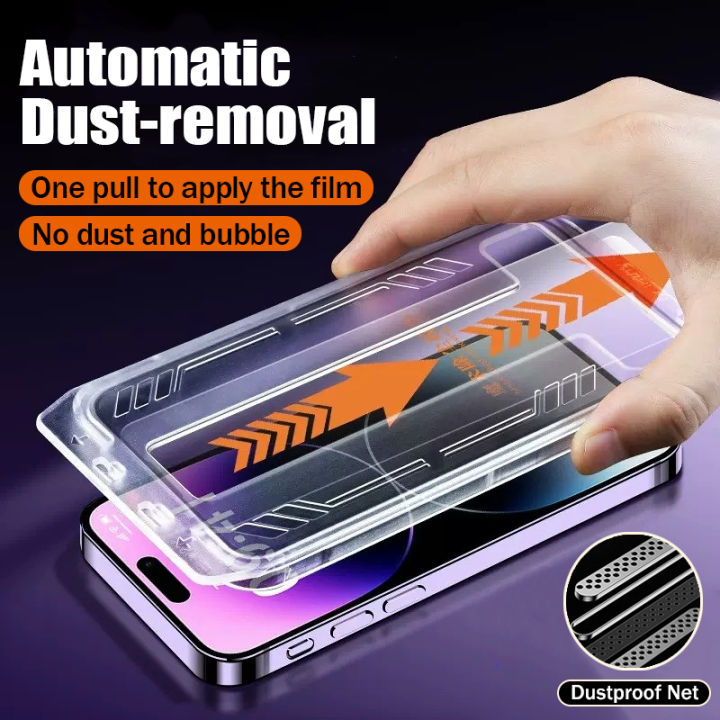 【Auto Dust-Elimination】 CrashStar Full Screen Protector Tempered Glass ...