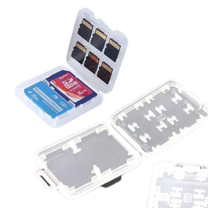 พร้อมส่ง! กล่องเก็บ SD card และ Micro SD card กล่องใส่ SD card 8 ช่อง ...