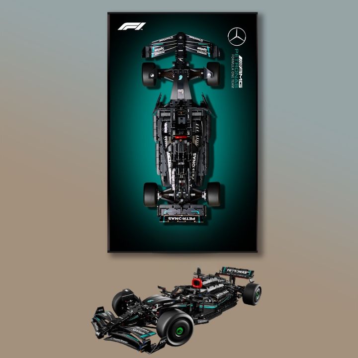 Modern Minimalist Mercedes-Benz AMG Formula One Racing Car Wall Display ...