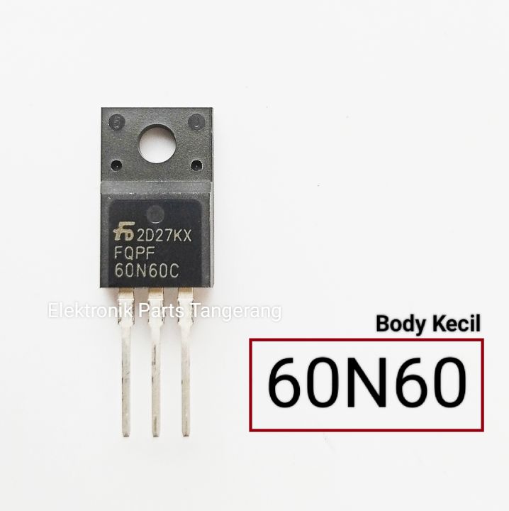 MOSFET 60N60 BODY KECIL TRANSISTOR 60N60 TRANSISTOR FQPF 60N60 MOSFET ...