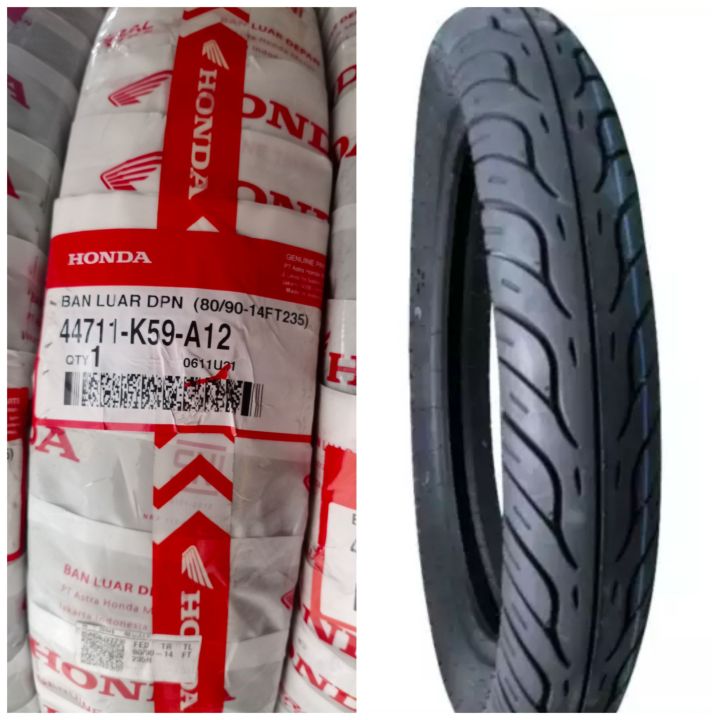 Ban Luar Tubeless honda federal matic depan Vario ,beat ,beat fi , scoopy 80/90-14 K59 | Lazada ...