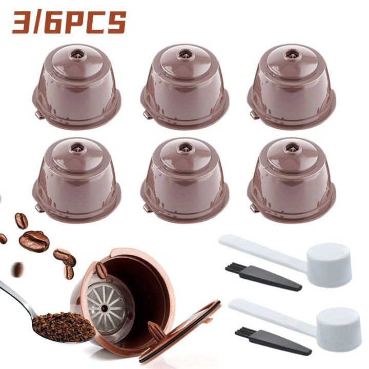 6/3PCS Reusable Coffee Capsule For Nescafe Dolce Gusto Machine ...