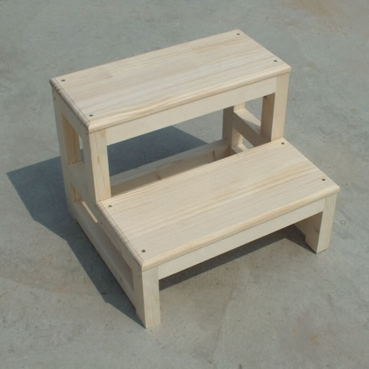Wooden Ladder for Solid Wood Stairs in Front of the Field Step Stool ...