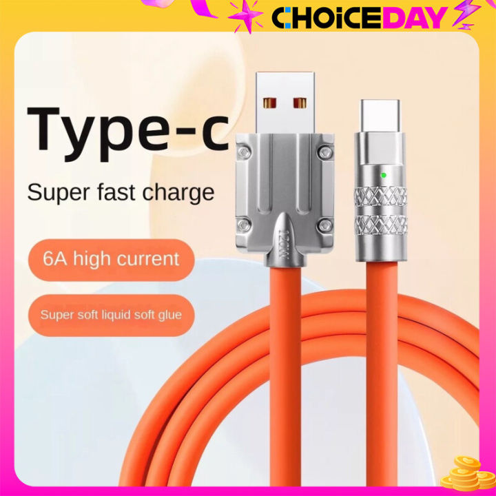 Original USB Liquid Silicone Cable Metal 6A zinc alloy with indicator ...