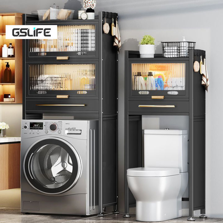 GSlife🔥🔥【With Cabinet & Drawer】Stainless Steel Washing Machine Storage ...