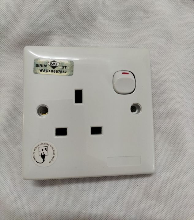 Hot Item 13A Single Switch Socket Outlet 13A (SIRIM) Switch Electric ...