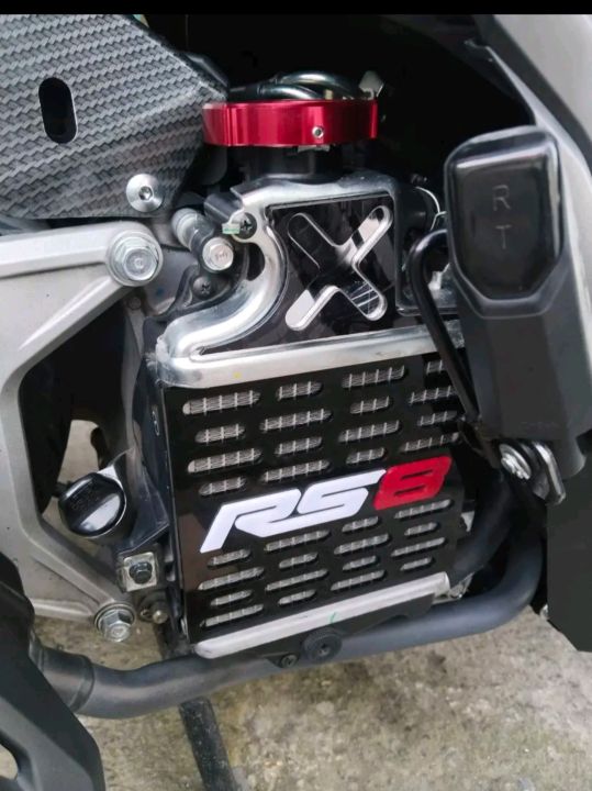 RADIATOR COVER RS8 NMAX AEROX V1/V2 CLICK 125 / 150 MXI AIRBLAIDE VARIO ...