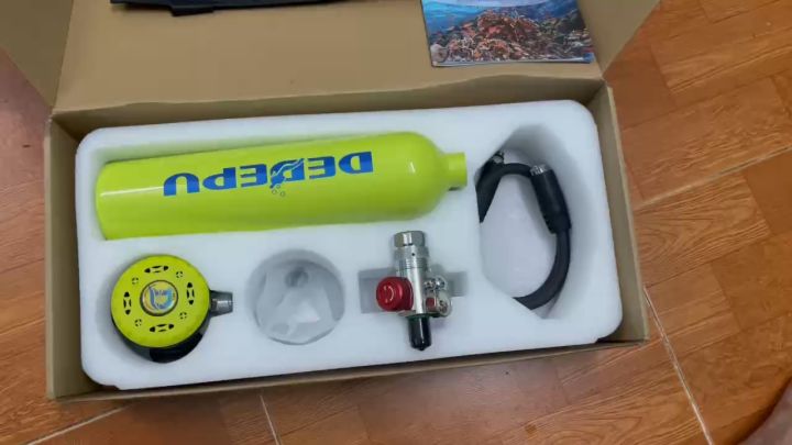 Bộ bình lặn dưới nước 1lít, bộ bình dưỡng khí mini lặn ngắm biển bao ...